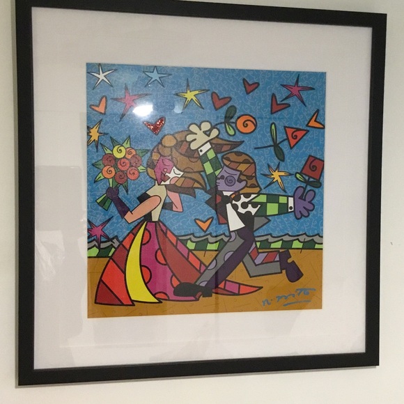 Romero Britto | Wall Decor | Romero Britto Painting | Poshmark